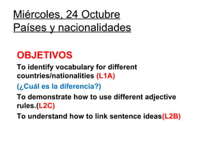 Países y nacionalidades | PPT