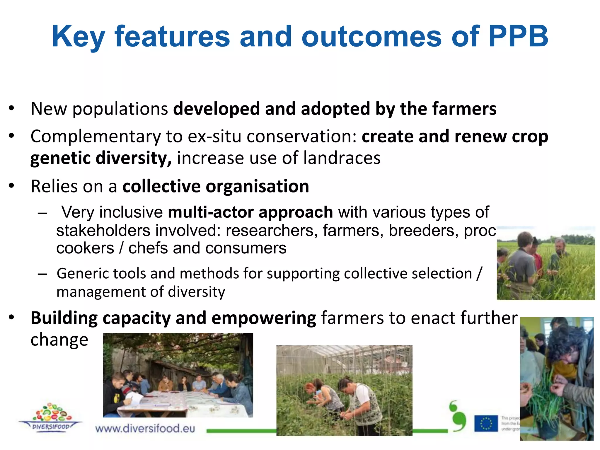 DIVERSIFOOD Final Congress - Session 3 - New approaches of plant ...