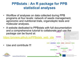 DIVERSIFOOD Final Congress - Session 3 - New approaches of plant ...