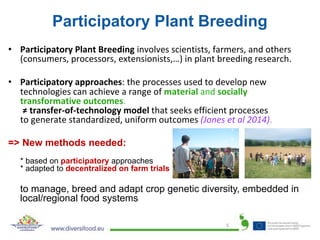 DIVERSIFOOD Final Congress - Session 3 - New approaches of plant ...