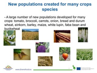 DIVERSIFOOD Final Congress - Session 3 - New approaches of plant ...