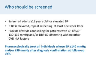 HYPERTENSION GUIDELINE TREATMENT AND PHARMACOLOGICAL | PPT