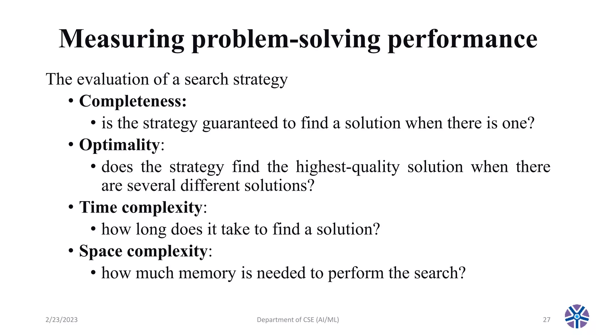 AI_Session 3 Problem Solving Agent and searching for solutions.pptx