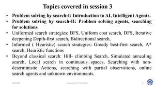 AI_Session 3 Problem Solving Agent and searching for solutions.pptx
