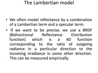 session3_Radiometry.pptx | 3-D Graphics | Computer Software and ...