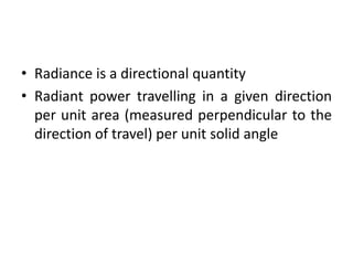 session3_Radiometry.pptx | 3-D Graphics | Computer Software and ...