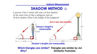 Understanding Similar Triangles and Indirect Measurement Techniques in ...
