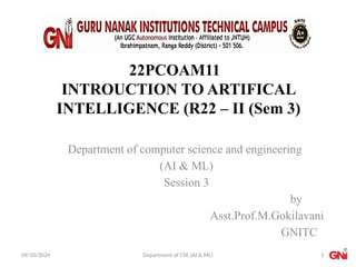 22PCOAM11: Session 3 Types of AI agent.pptx