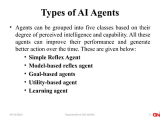 22PCOAM11: Session 3 Types of AI agent.pptx