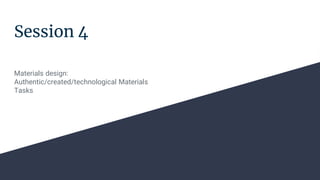 Authentic materials vs created materials | PPTX