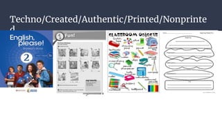 Authentic materials vs created materials | PPTX