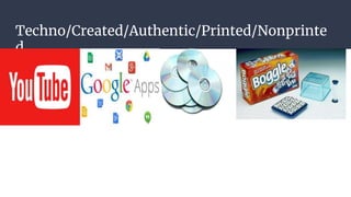 Authentic materials vs created materials | PPTX