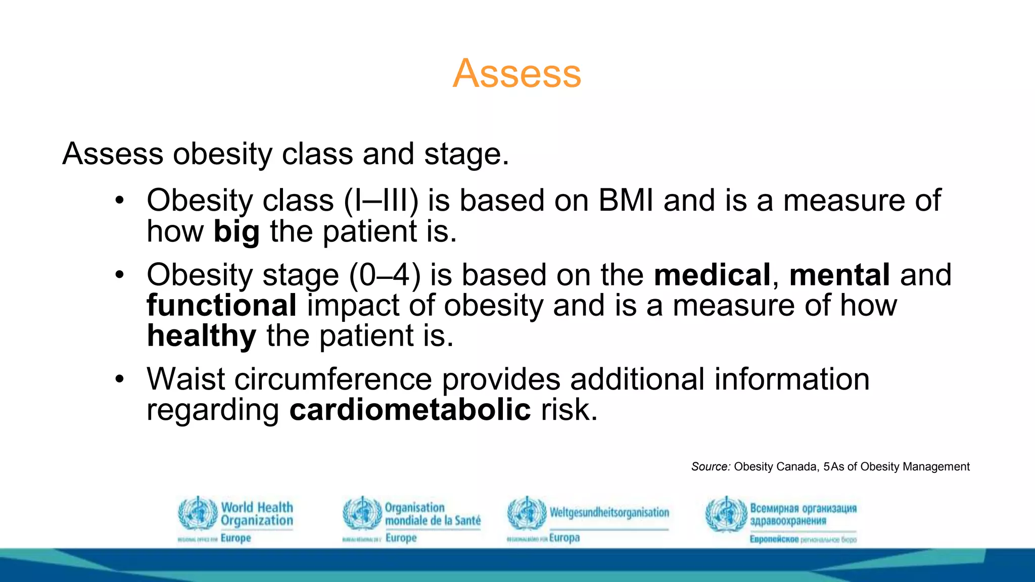 Session 4: Assess obesity-related risks and root causes of obesity | PPTX