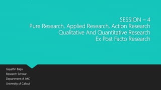 Types of Research | PPTX