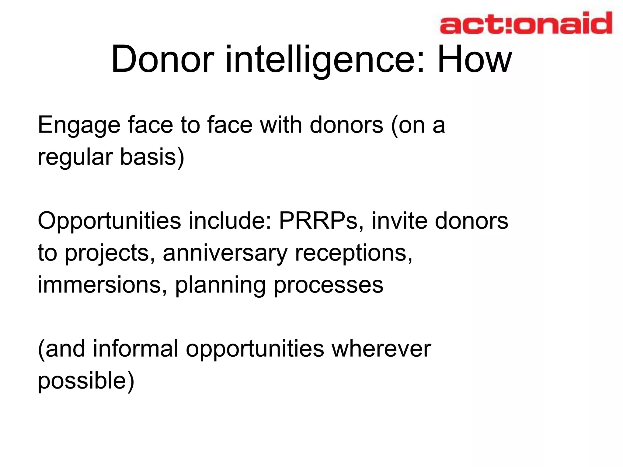 Session 4. Getting to know your donors.ppt