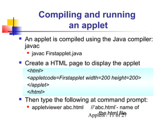 Session4 applets | PPT