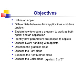 Session4 applets | PPT