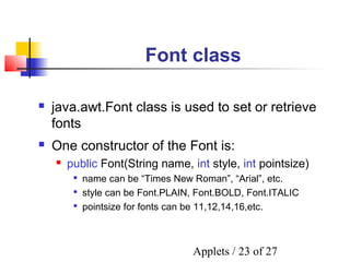 Session4 applets | PPT