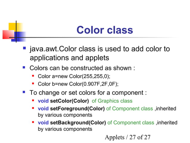 Session4 applets | PPT
