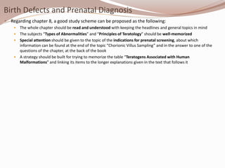 Embryology Course IV - Fetal Period, Birth Defects | PPT