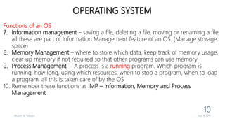 Session 4 Introduction to Operating Systems | PPSX