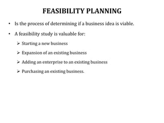 Feasibility planning | PPTX