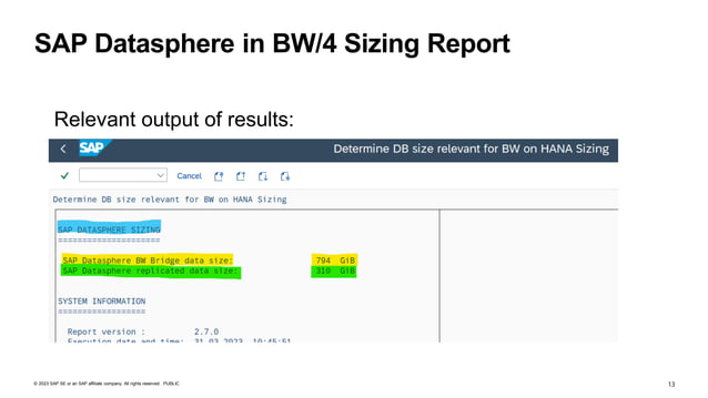 Session 4 - SAP Datasphere Sizing Webinar.pdf | Data Storage and ...