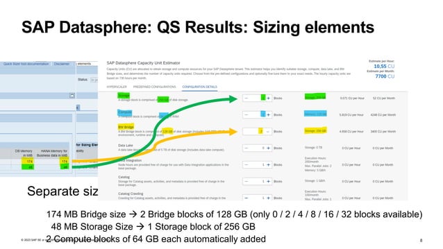 Session 4 - SAP Datasphere Sizing Webinar.pdf | Data Storage and ...