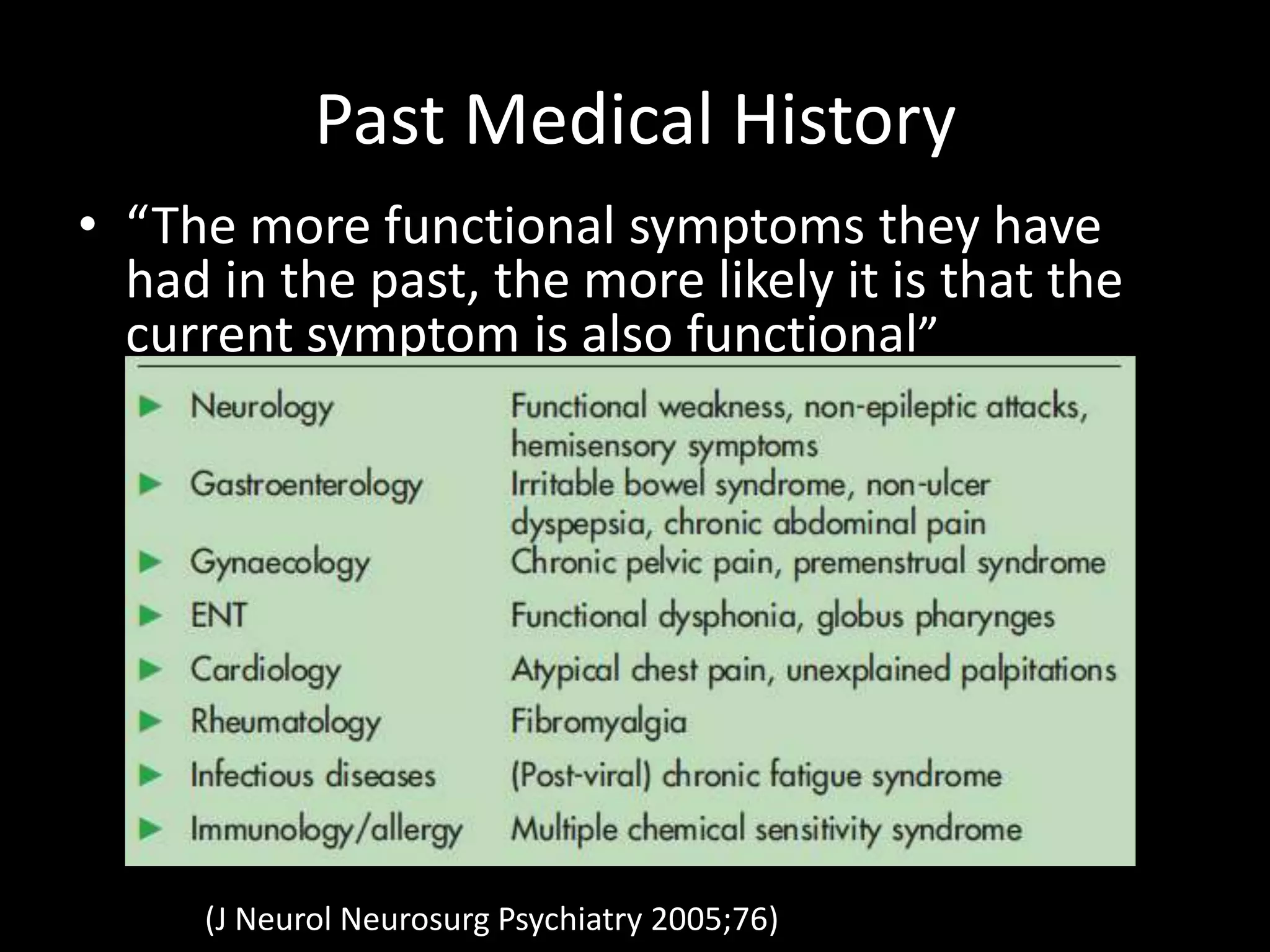 Session 4 stewart-patterson functional somatic syndromes | PPTX
