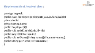 Session 4 - Understanding JAVA Beans.pptx | Web Development | Internet