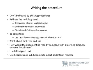 Writing Clearly: Avoiding complex language in drafting policies and ...
