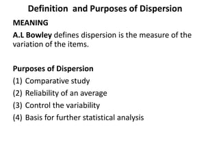 Measures of Dispersion | PPTX
