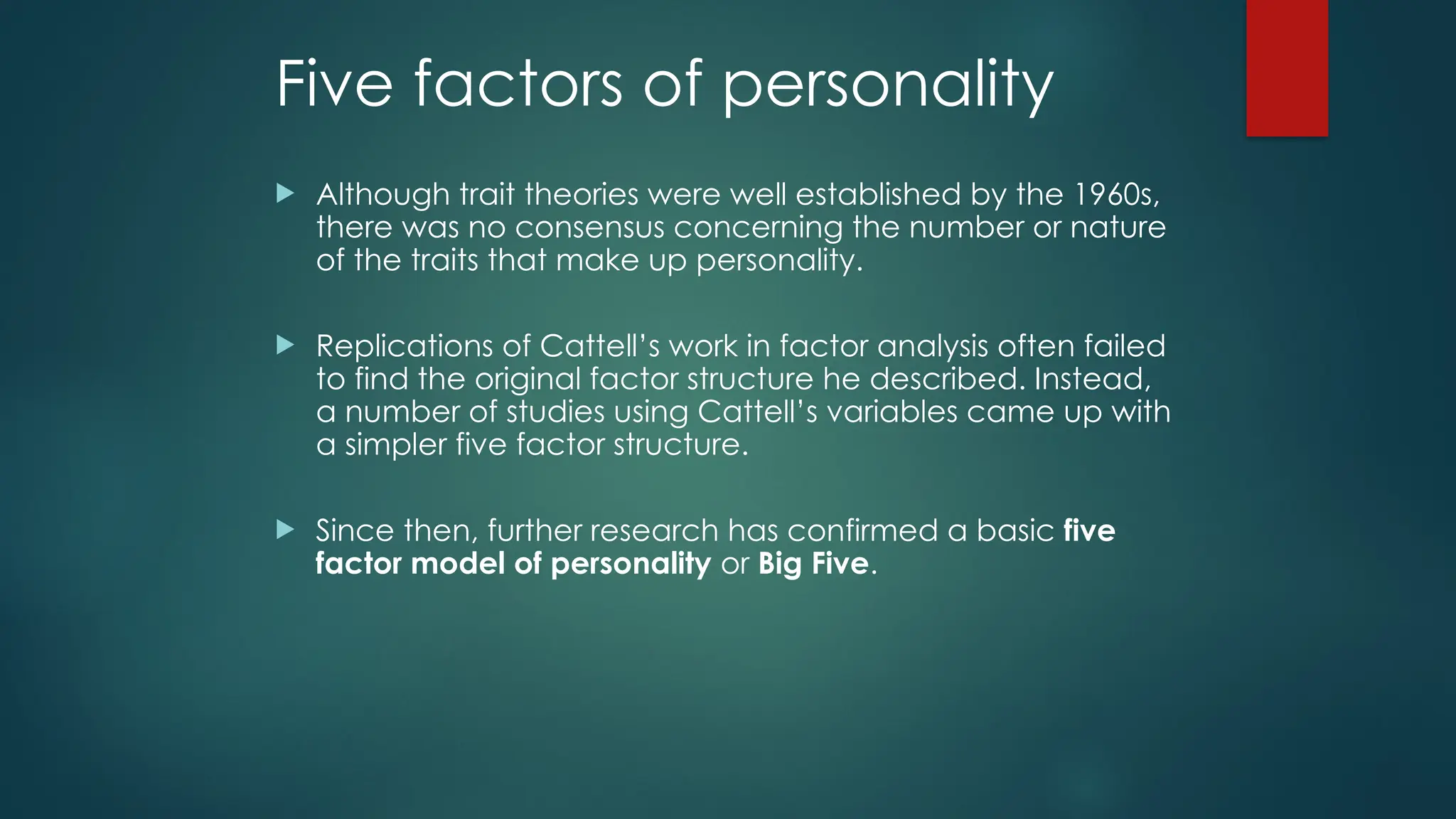 Session 41 Comparative Analysis of Trait Theories.pptx
