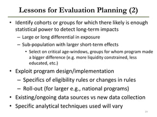 Long-Term Impacts of Conditional Cash Transfers: Review of the Evidence | PDF