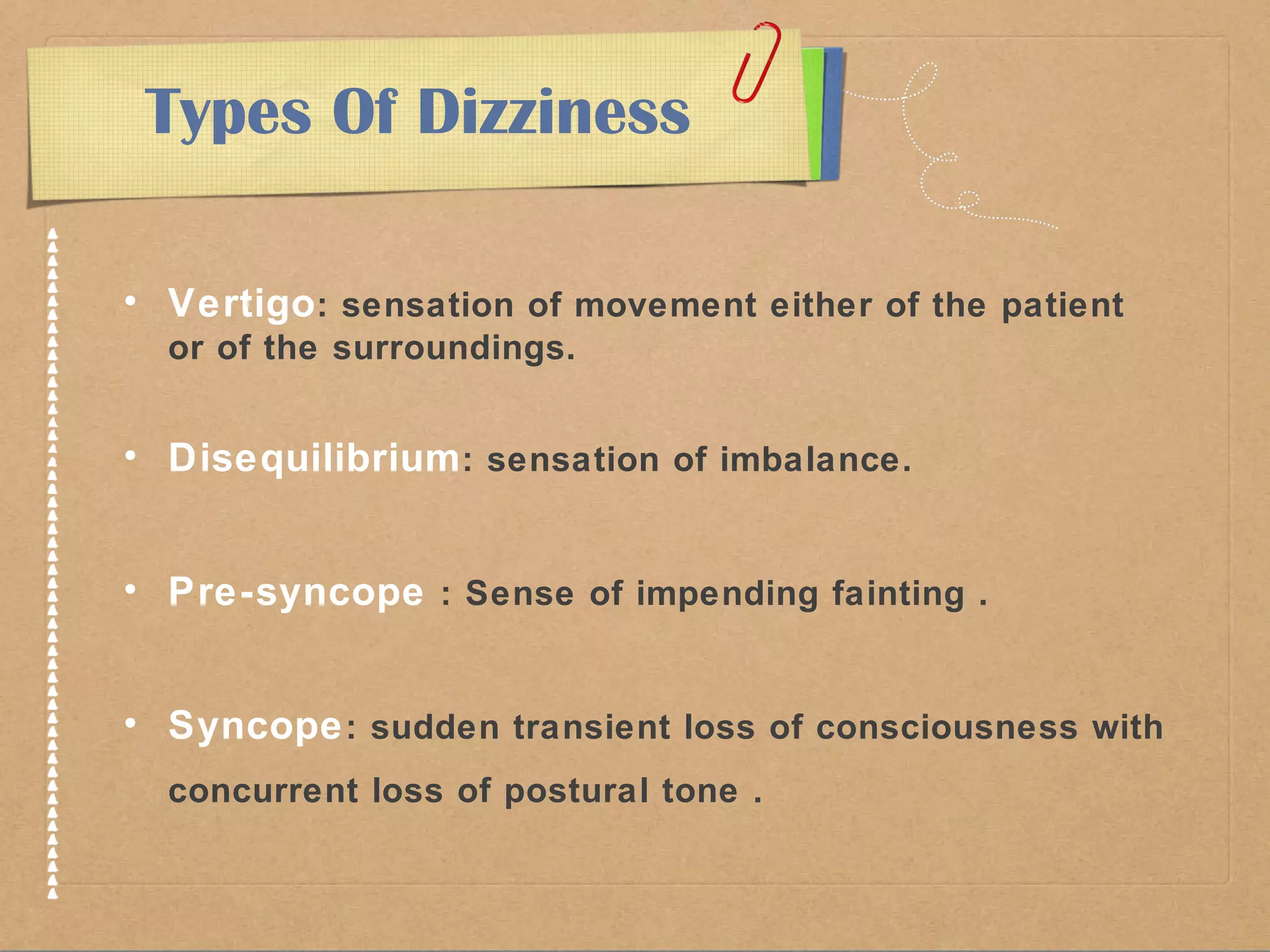 dizziness | PPT