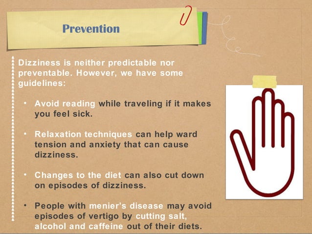 dizziness | PPT | Brain and Nervous System Disorders | Diseases and ...