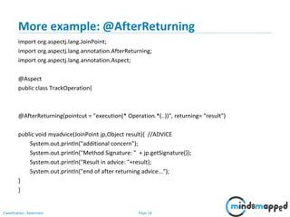 Session 45 - Spring - Part 3 - AOP | PPTX | Programming Languages | Computing