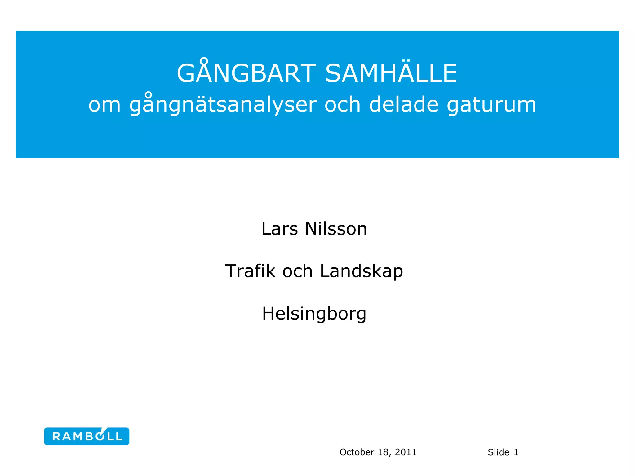 Session 45 Lars Nilsson | PPT