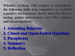Qualities and Attributes of a Good Counselor | PPT