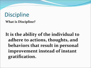 Session 4 discipline ( SMS ) | PPT
