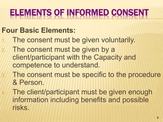 Session 4 informed consent and confidentiality | PPTX