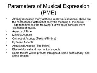 Session 4 Phil Tagg’s Musicological Model | PPT