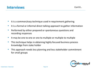 Requirement Elicitation Techniques | PPSX