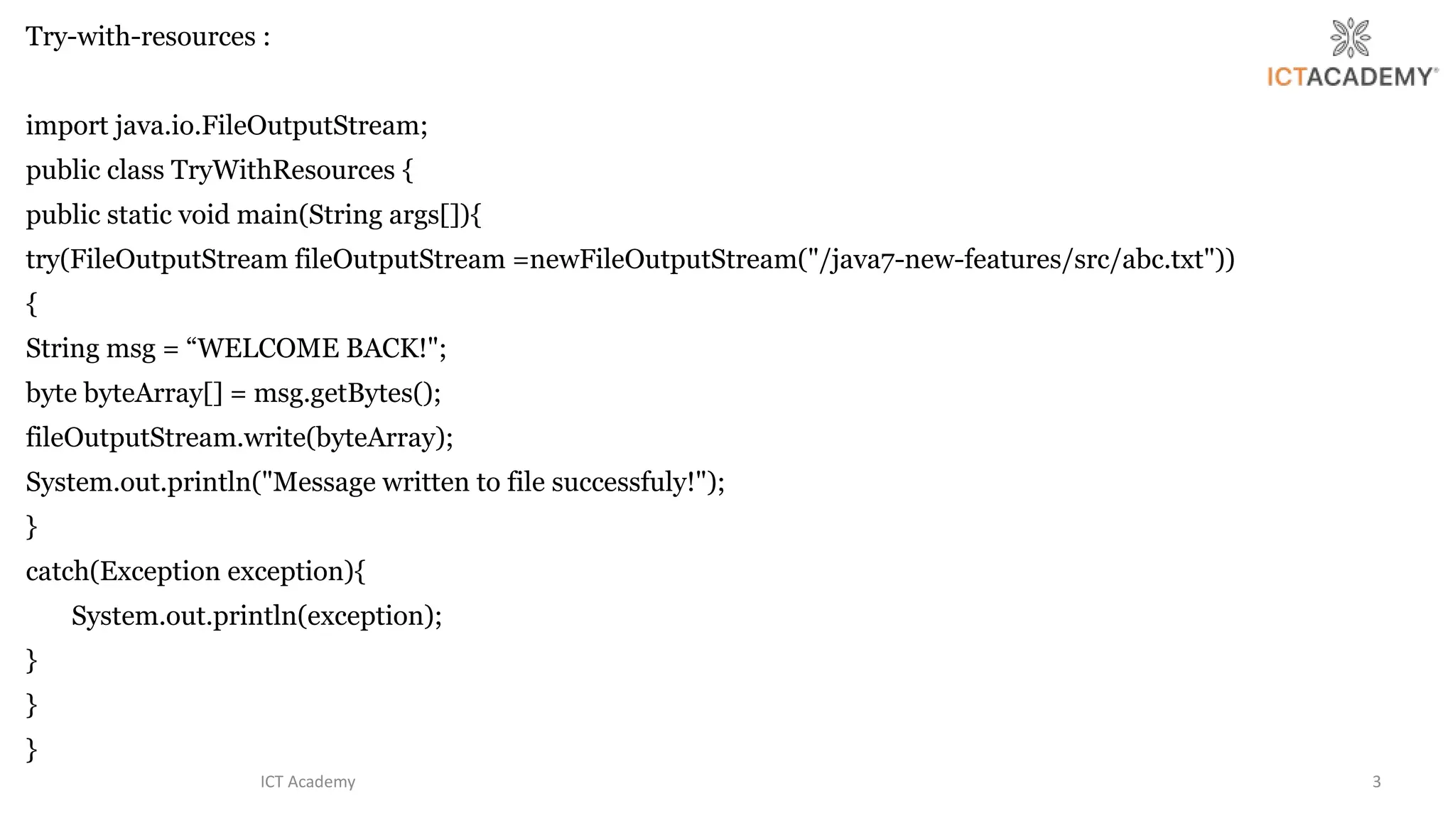 Session 4 Try with Resources and Custom Exception.pptx