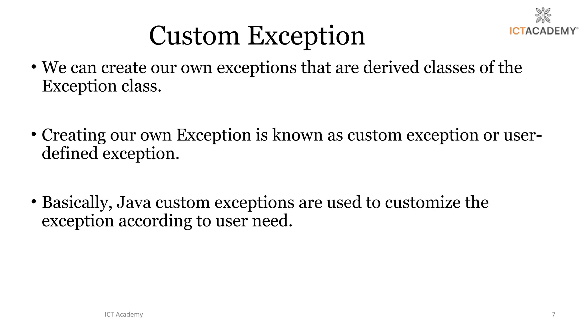 Session 4 Try with Resources and Custom Exception.pptx