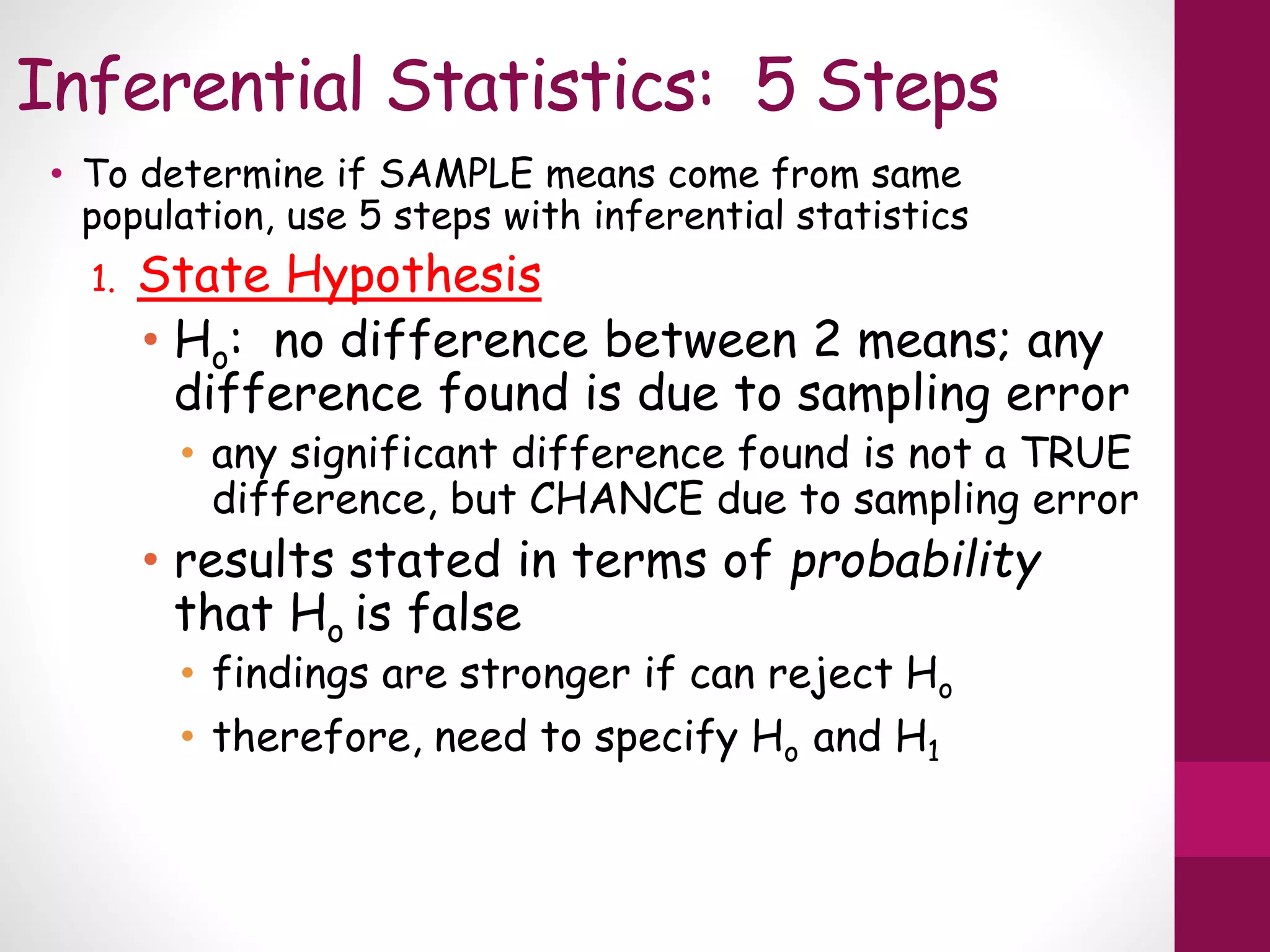 Inferential Statistics | PPTX