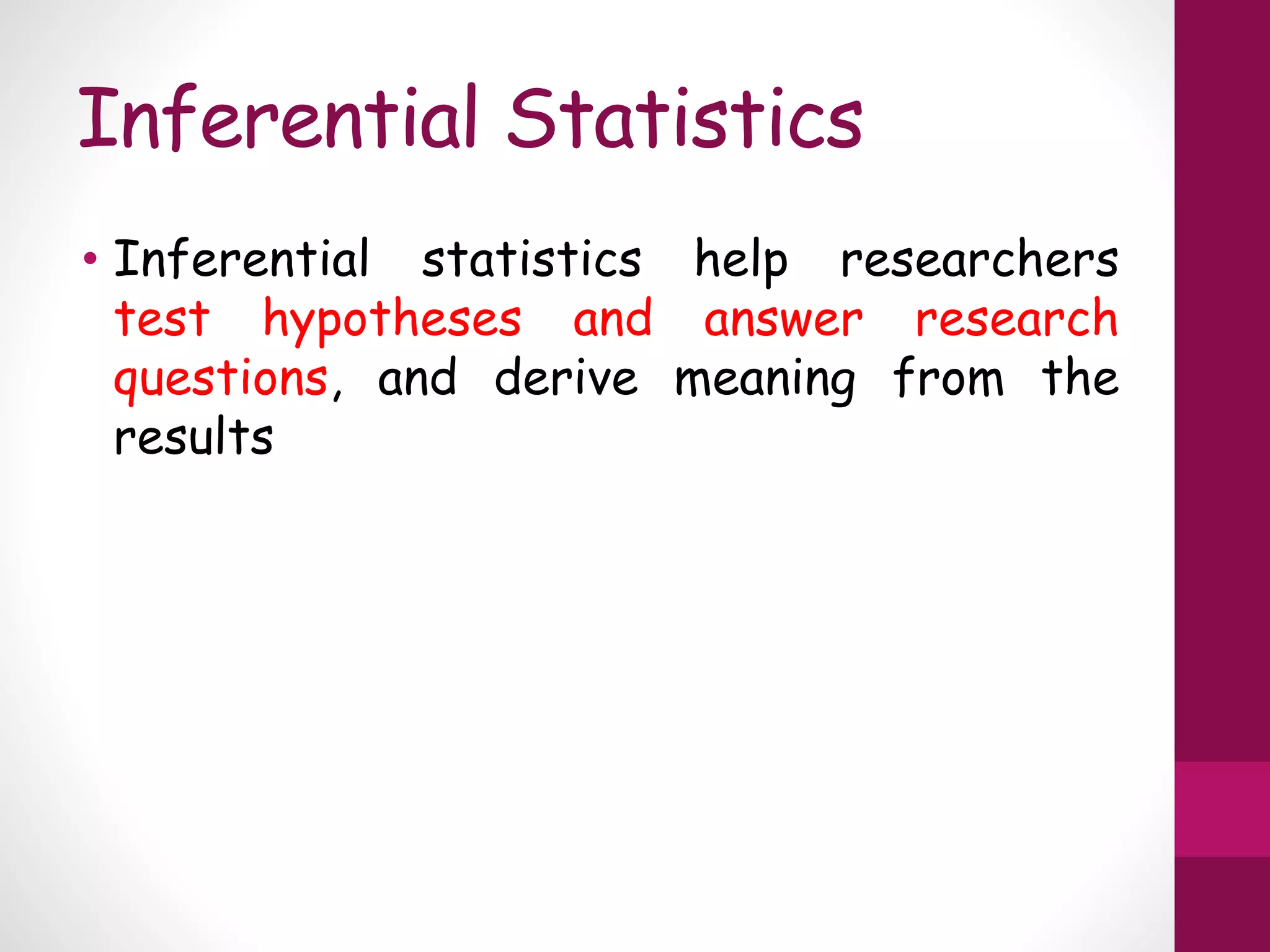 Inferential Statistics | PPTX