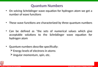 Session 5.pptx, chemistry, quantum numbers | PPT