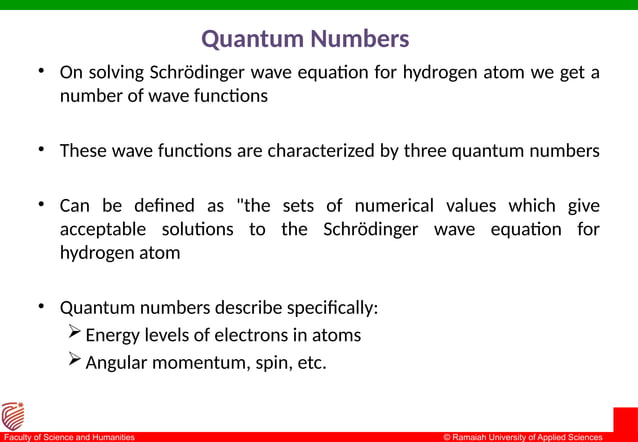 Session 5.pptx, chemistry, quantum numbers | PPT