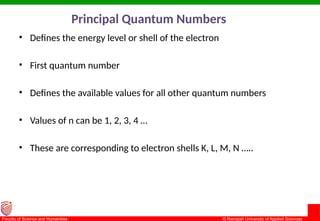 Session 5.pptx, chemistry, quantum numbers | PPT
